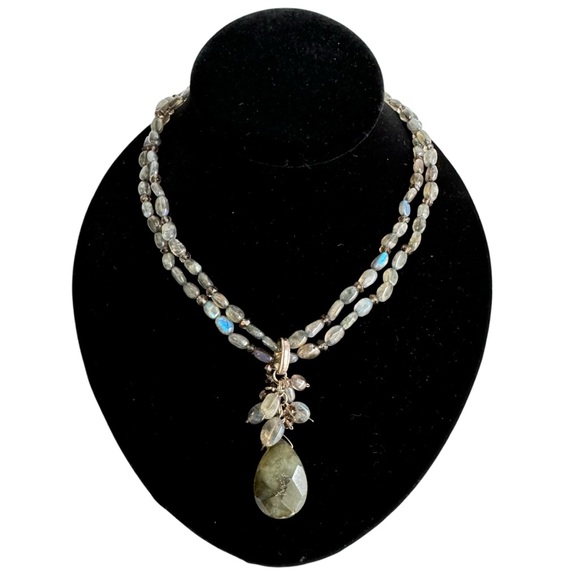 Lucas Lameth | Jewelry | Labradorite Necklace Beaded Multistrand Lucas ...
